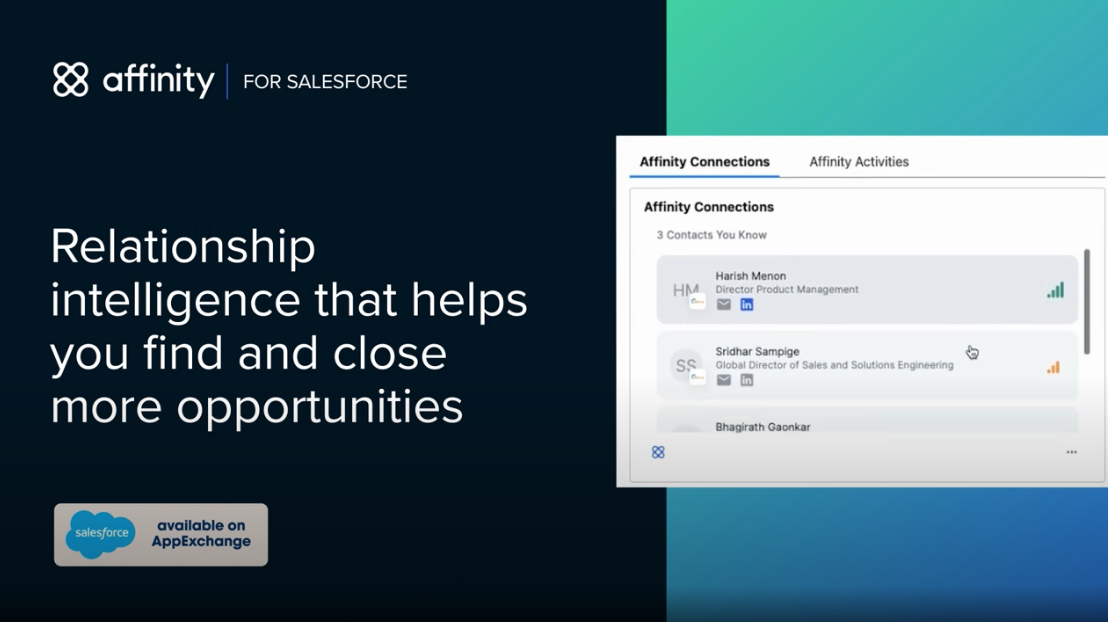 Relationship Intelligence that helps you find and close more opportunities